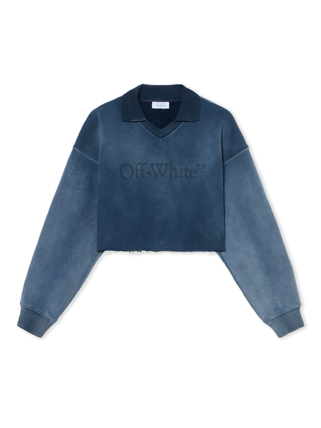 OFF WHITE Laundry Crop Polo Logo Sweatshirt – Ajurs
